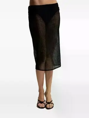 COURREGES Laced Midi Skirt