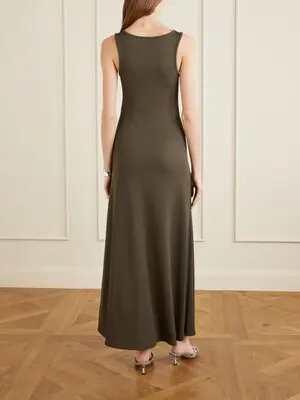 Christopher Esber Droplet Embellished Cut-out Ribbed-jersey Midi Dress