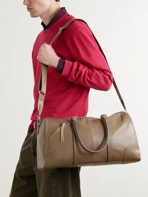 Paul Smith Leather Duffle Bag - Brown