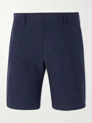 Paul Smith Straight-leg Cotton And Lyocell-blend Shorts - Blue