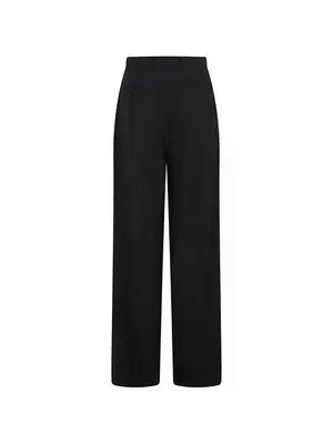 Elie Saab Pleated Wide Leg Trousers