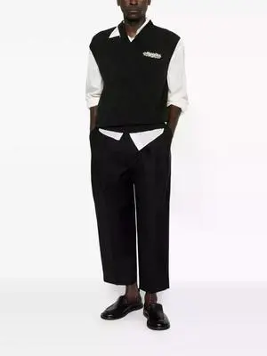 JIL SANDER Pleated Cropped Trousers