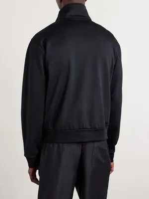 Moncler Logo-appliquéd Zip-up Jersey Cardigan