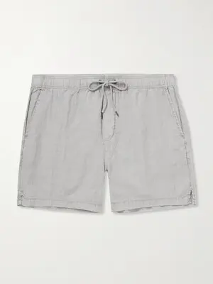 JAMES PERSE Linen Drawstring Shorts - Gray
