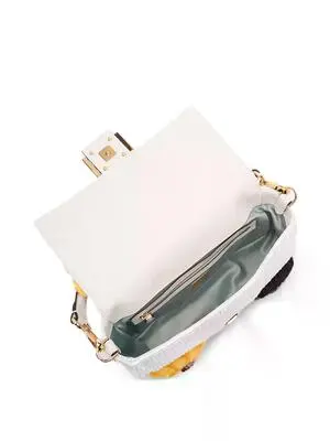 Fendi Baguette Sunny Side Flowers Sequin-embellished Shoulder Bag