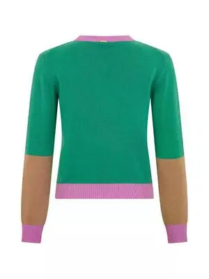 Herno Color-block Long-sleeve Sweater - Green