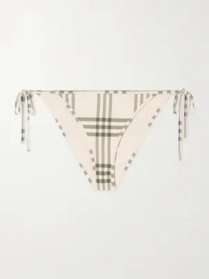 Burberry Sadie Checked Bikini Briefs - Pink