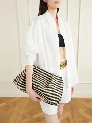 SENSI STUDIO Medium Two-tone Sisal Clutch