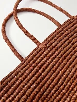 SENSI STUDIO Large Straw Tote - Brown