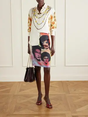 Versace Printed Silk-twill Shirt