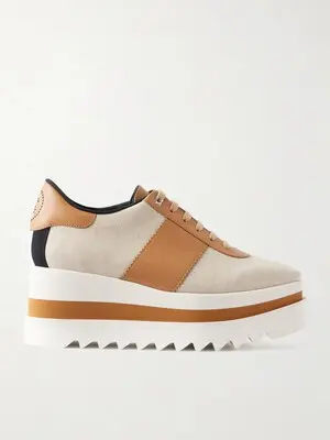 Stella McCartney Sneak-elyse Exaggerated Sole Canvas Sneakers