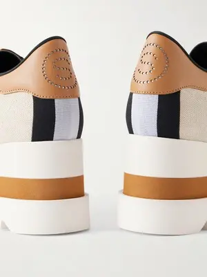 Stella McCartney Sneak-elyse Exaggerated Sole Canvas Sneakers