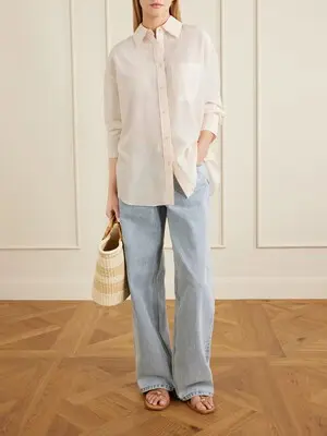 TWP Big Joe Cotton And Silk-blend Voile Shirt - Pink