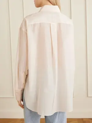 TWP Big Joe Cotton And Silk-blend Voile Shirt - Pink