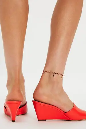 VICENZA Leather Java Wedges - Summer Bonfire