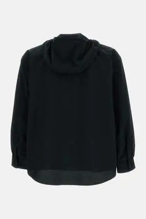 AND WANDER Water-repellent Hooded Jacket - Nero