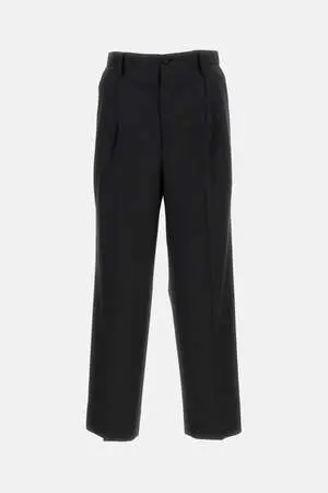 KAPTAIN SUNSHINE Wool Poplin Trousers - Black