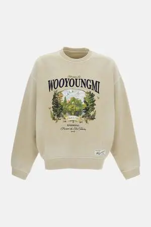 WOOYOUNGMI Crewneck Sweatshirt With Print And Embroidery