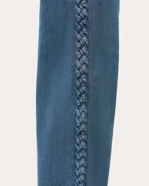 Simkhai Booker Braided Straight-leg Jeans