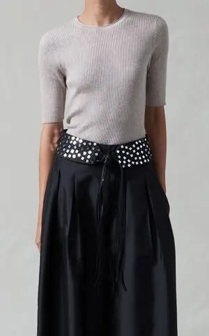 Chan Luu Sequined Tie Belt
