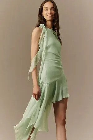 Bardot Ivana High-low Mini Dress - Peppermint
