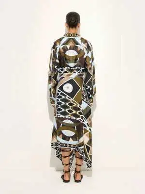 Emilio Pucci Vivara Print Silk Twill Shirt - Multicolour
