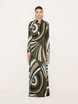Emilio Pucci Iride Print Chemisier Dress - Multicolour