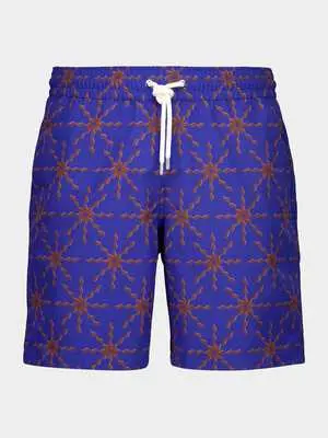 Frescobol Carioca Santos O Sol Swim Shorts - Blue