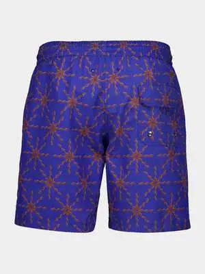 Frescobol Carioca Santos O Sol Swim Shorts - Blue