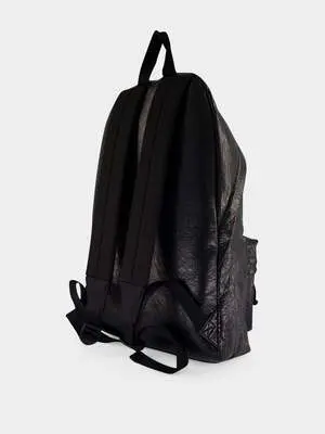 Balenciaga Explorer Leather Backpack - Black