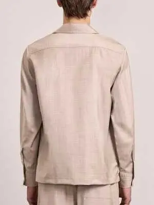 Frescobol Carioca Sand Safra Tropical Wool Shirt
