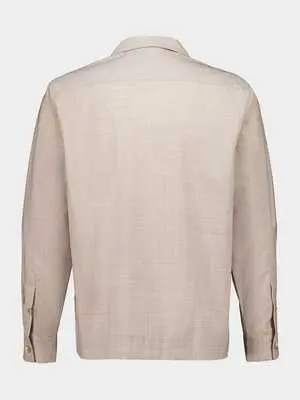 Frescobol Carioca Sand Safra Tropical Wool Shirt