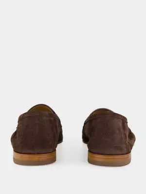 Frescobol Carioca Leme Suede Slippers - Brown