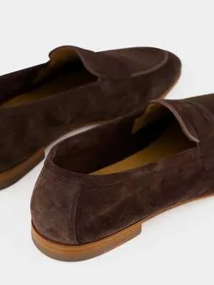 Frescobol Carioca Leme Suede Slippers - Brown