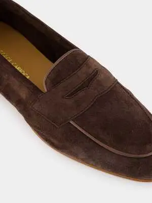 Frescobol Carioca Leme Suede Slippers - Brown