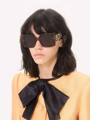 Valentino Garavani Vain Bold Sunglasses - Brown