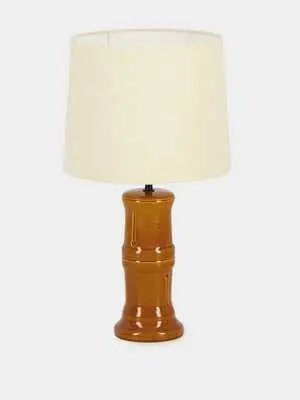 HOUSE OF CAPRICORN Bambu Ceramic Lamp Base - Yellow
