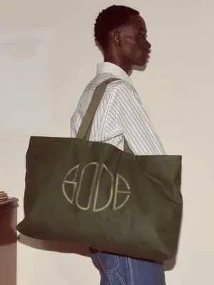 BODE Waxed Cotton Zip Tote