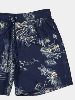Moncler Floral Print Swim Shorts