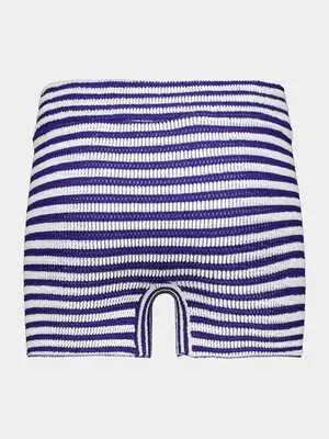 Bond Eye Crinkle Dom Mini Shorts - Blue