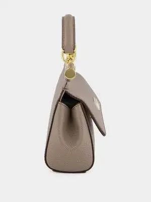 Dolce & Gabbana Sicily Mini Leather Handbag - Beige