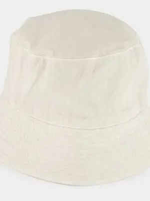 Auralee Garment-dyed Finx Chino Bucket Hat