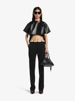Balenciaga Slim Tailored Wool Pants - Black