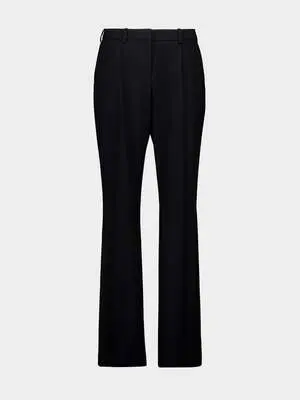 Balenciaga Slim Tailored Wool Pants - Black