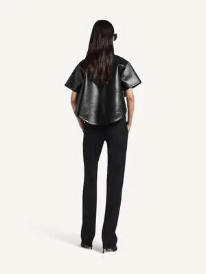 Balenciaga Slim Tailored Wool Pants - Black
