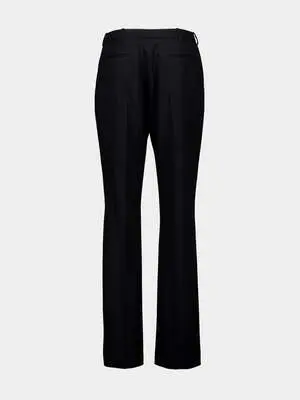 Balenciaga Slim Tailored Wool Pants - Black