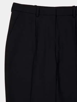 Balenciaga Slim Tailored Wool Pants - Black