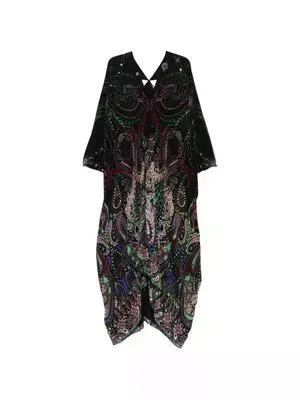 Roberto Cavalli Paisley-print Silk Kaftan