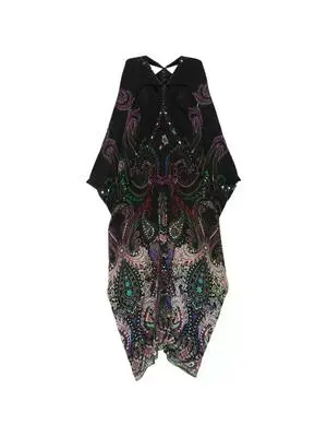 Roberto Cavalli Paisley-print Silk Kaftan