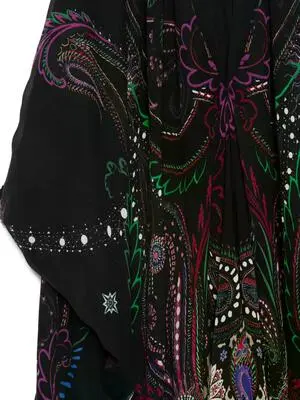Roberto Cavalli Paisley-print Silk Kaftan